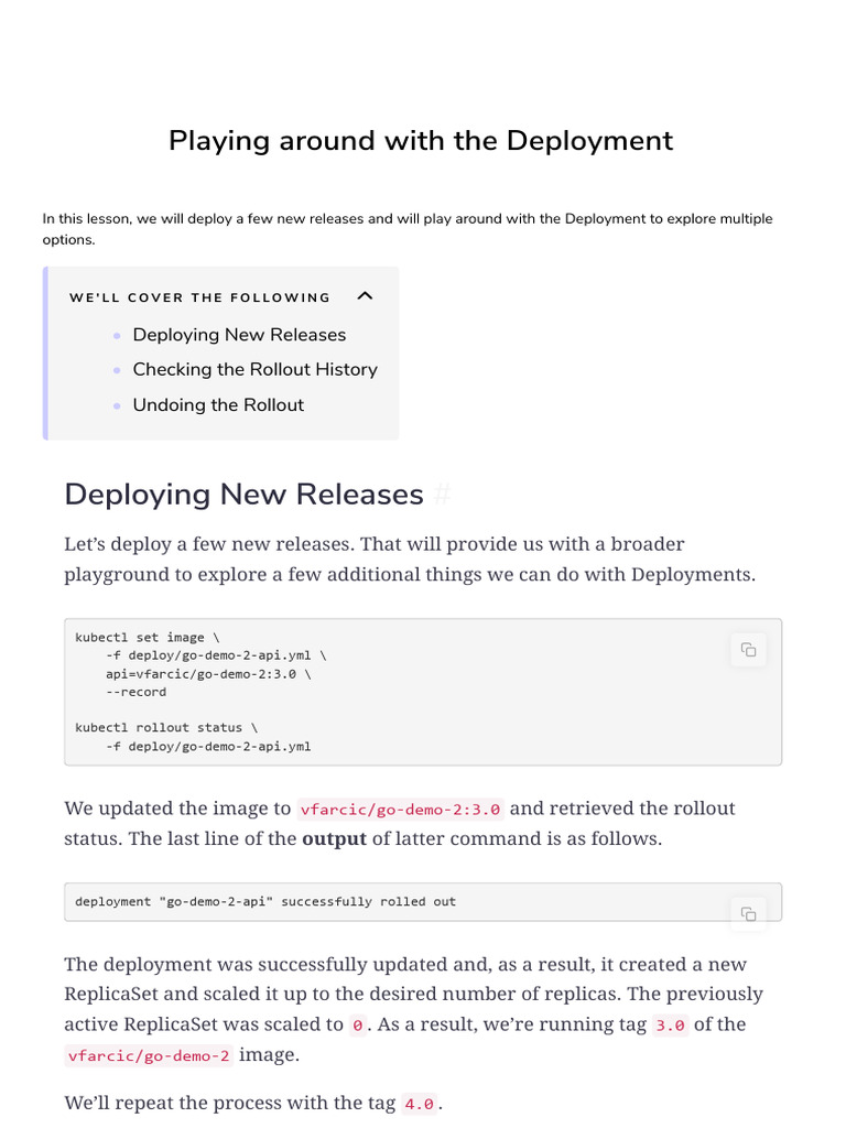 47 Playing Around With the Deployment | PDF | Computing | Software