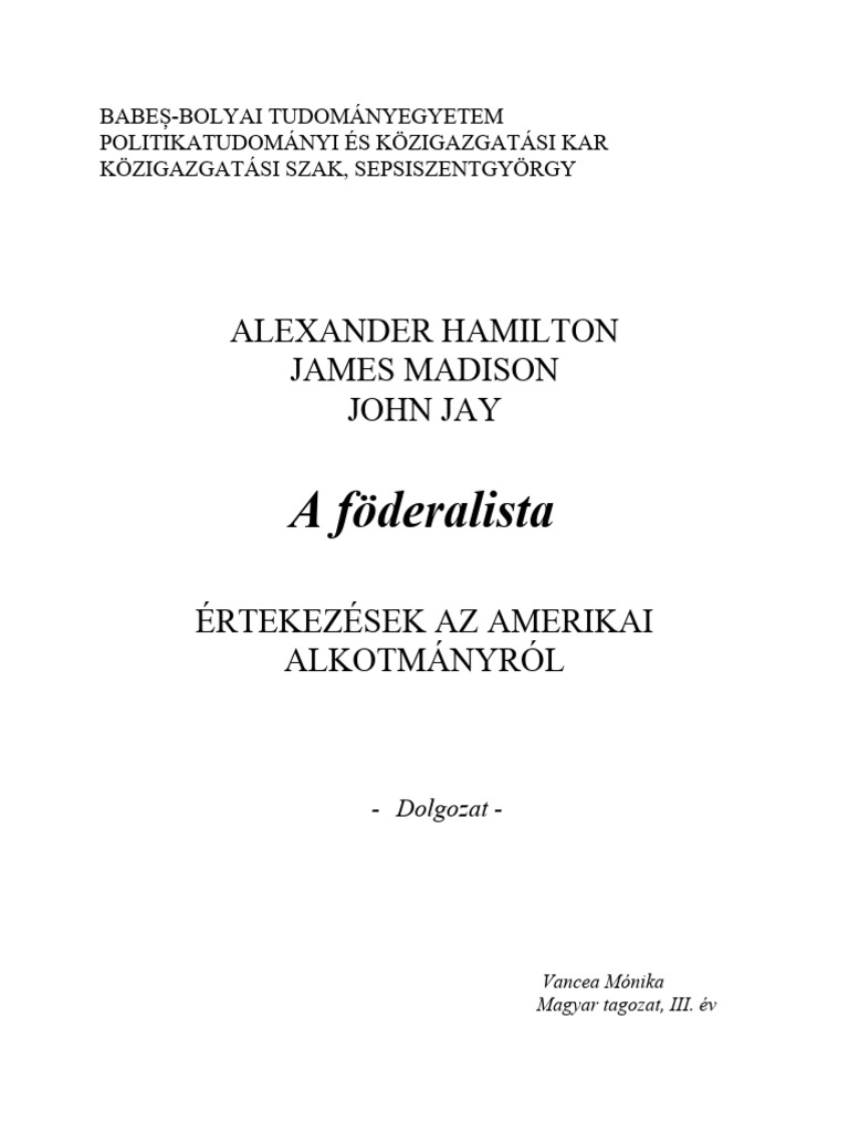 Alexander Hamilton | PDF