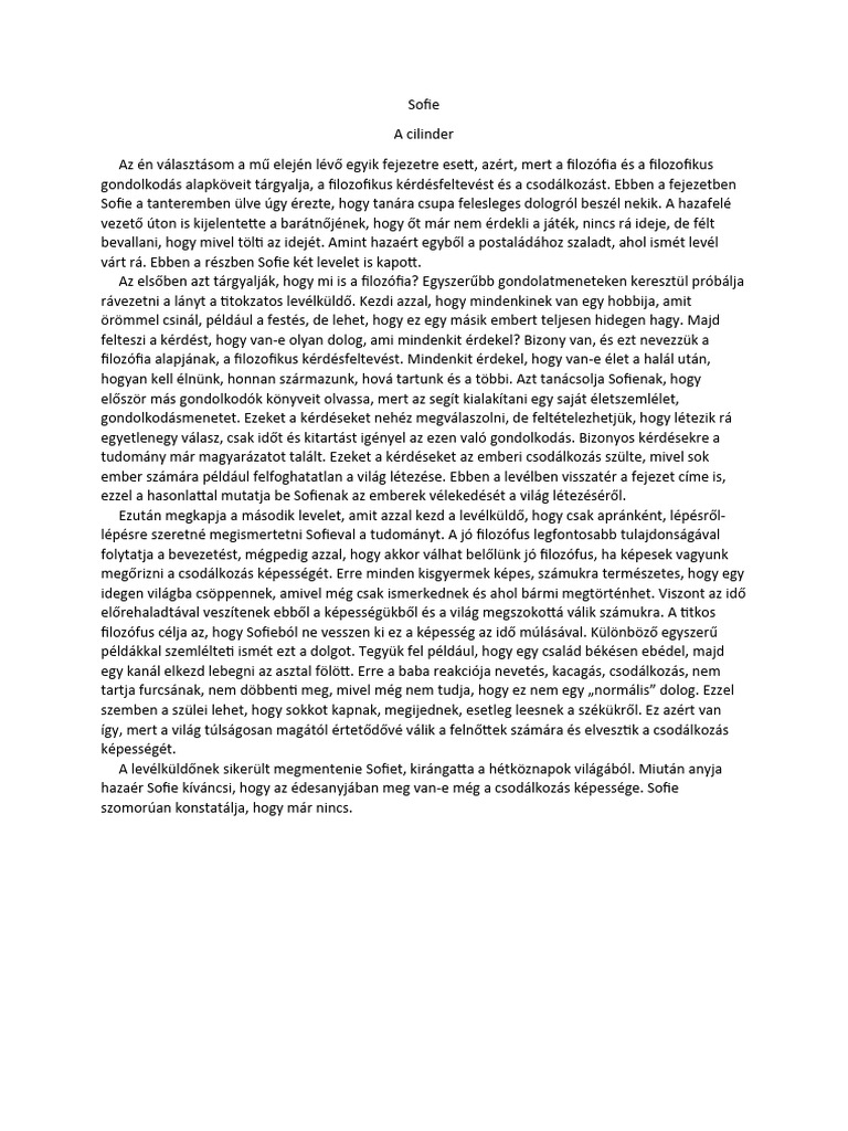 Sofie Cilinder | PDF