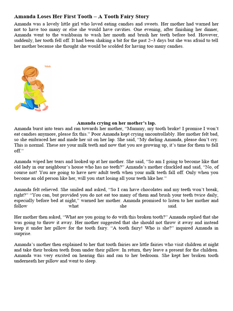 Amanda's First Tooth Fairy Adventure | PDF | Tooth Fairy | Tooth