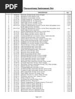 Laparotomy Instrument Set List | PDF