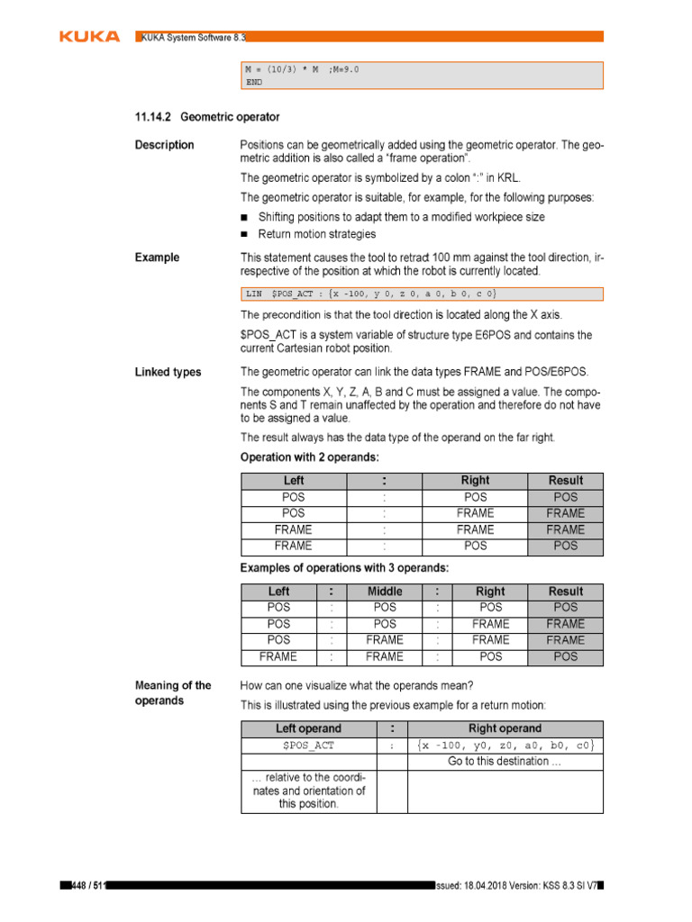Geometric Operator Manual Section | PDF