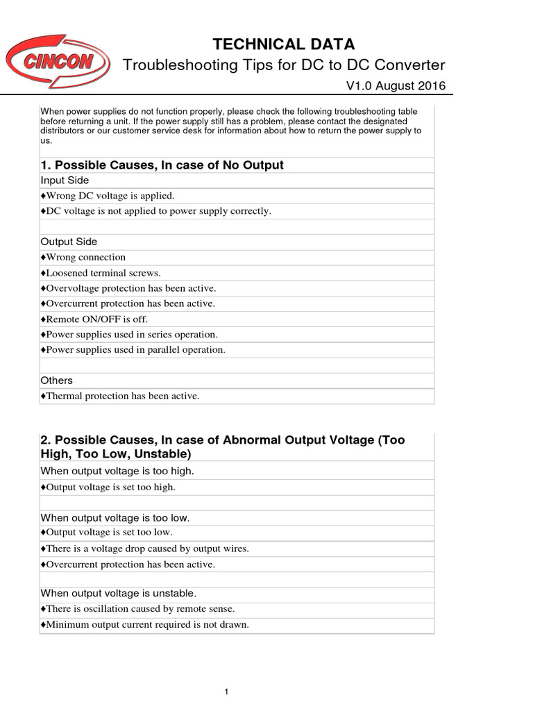 troubleshooting-tips-for-dc-dc-converters | PDF | Power Supply | Direct ...
