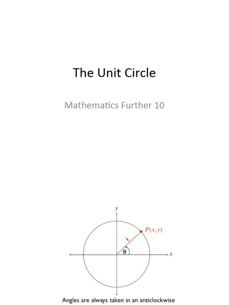 Unit Circle, Trigonometric Identities-Pythagorean Identities | PDF ...