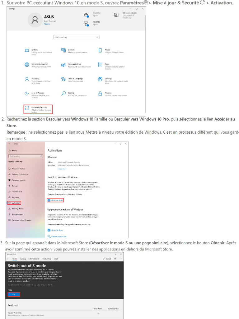 Quitter Le Mode S W10 | PDF