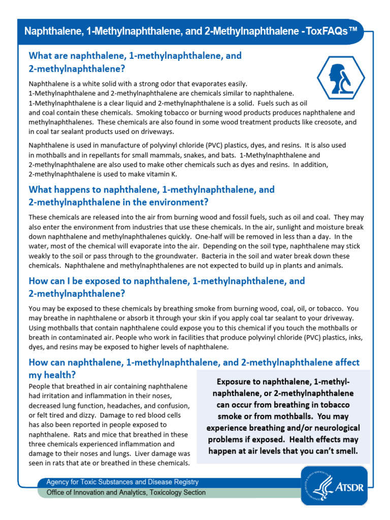 Methyl Naphthalene Safety Sheet | Download Free PDF | Carcinogen ...