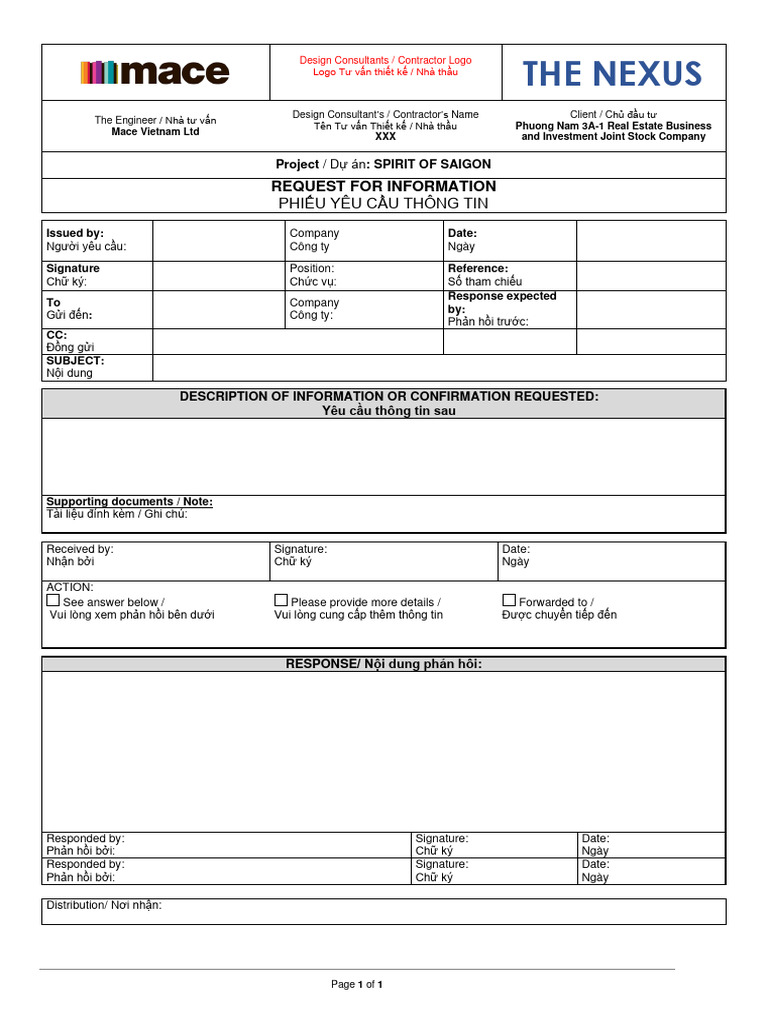 02 - RFI Request For Informationx | PDF
