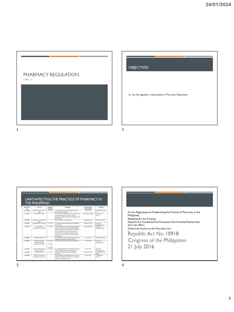 PMNL+Week+16 Pharmacy+Regulation | PDF | Medical Prescription | Health Care
