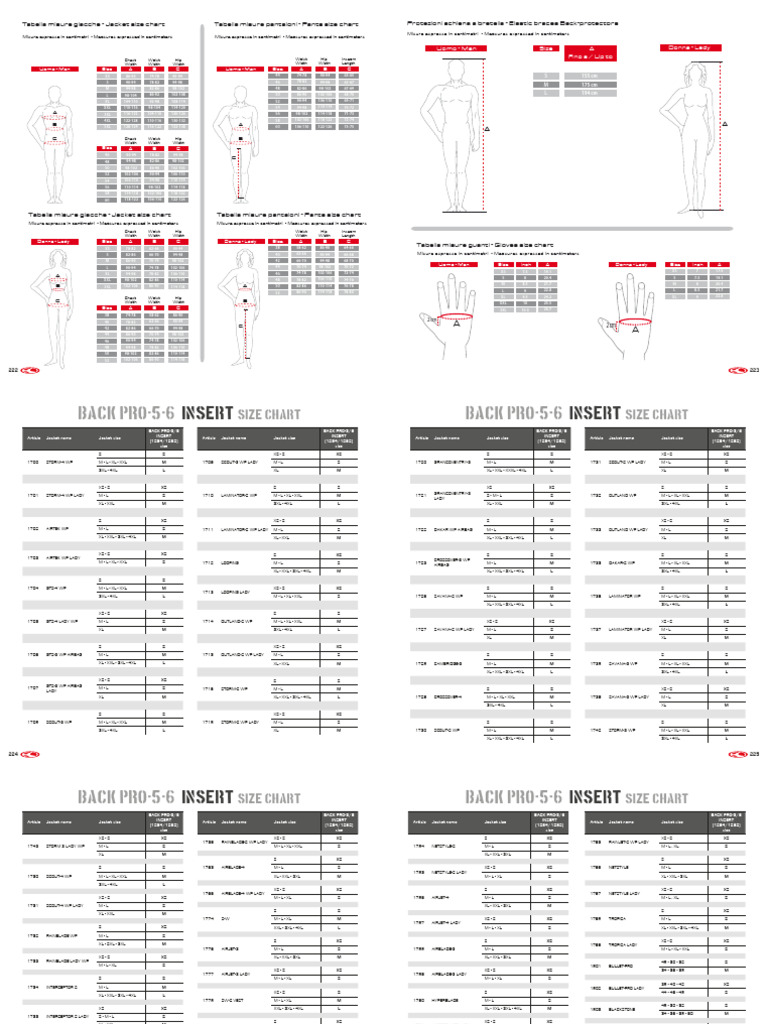 clover_size_chart 2 | PDF | Cultural Magazines
