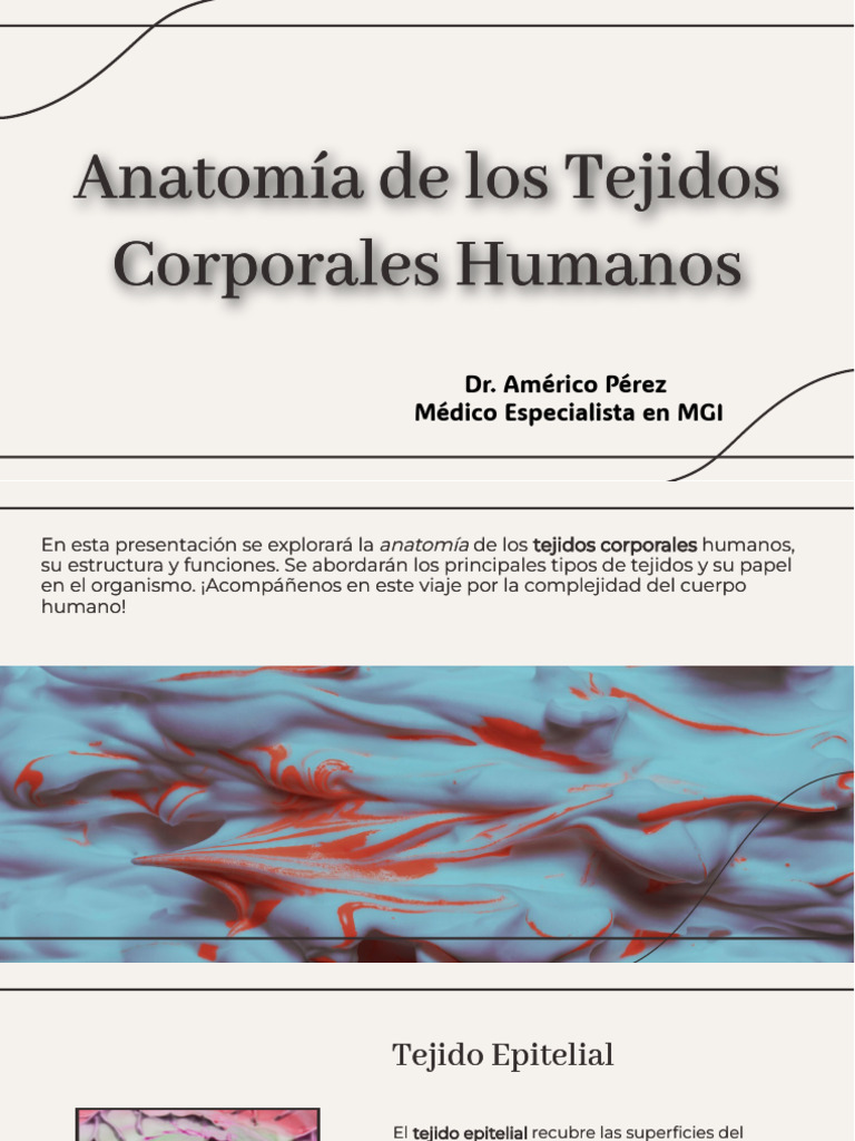 Anatomia de Los Tejidos | PDF