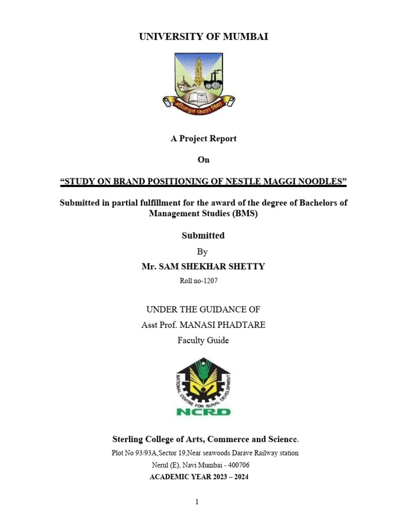 Sam Shetty Last Final Project Book | PDF | Sampling (Statistics) | Ramen