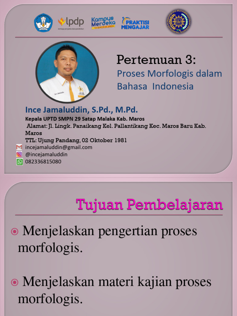 Pert 3 Proses Morfologis | PDF