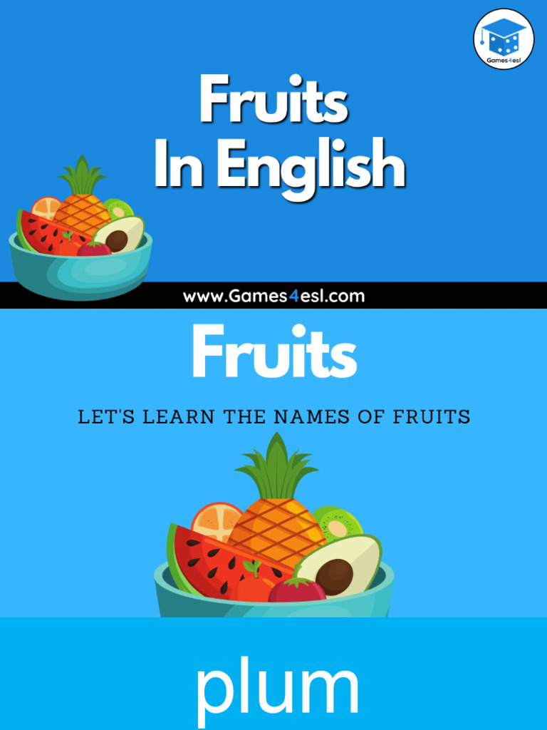 Fun Fruits for Kids: A Presentation | PDF