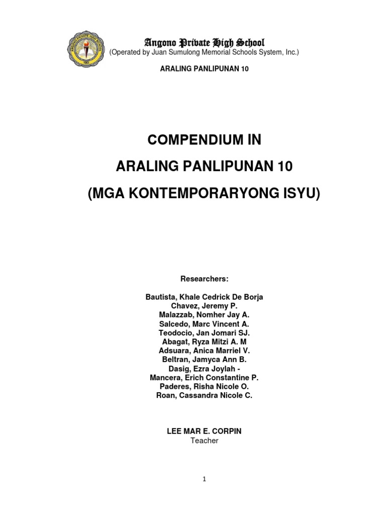 COMPENDIUM-AP-GROUP-2 | PDF | Prostitution | Sex Industry