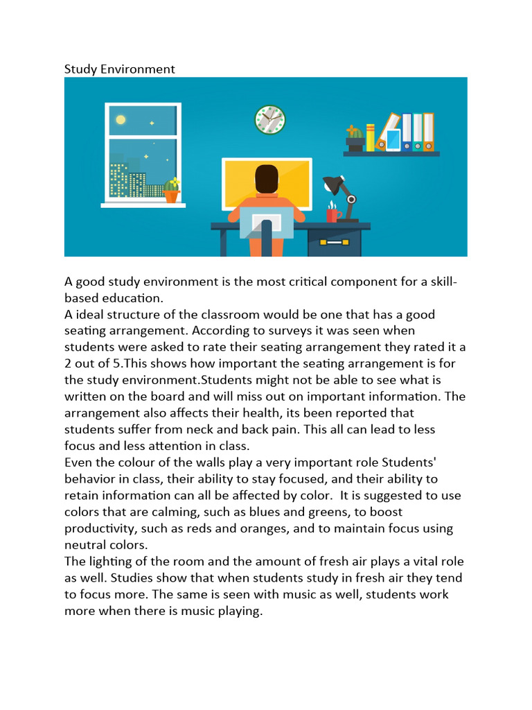 Study Environment Article Design Tech | PDF
