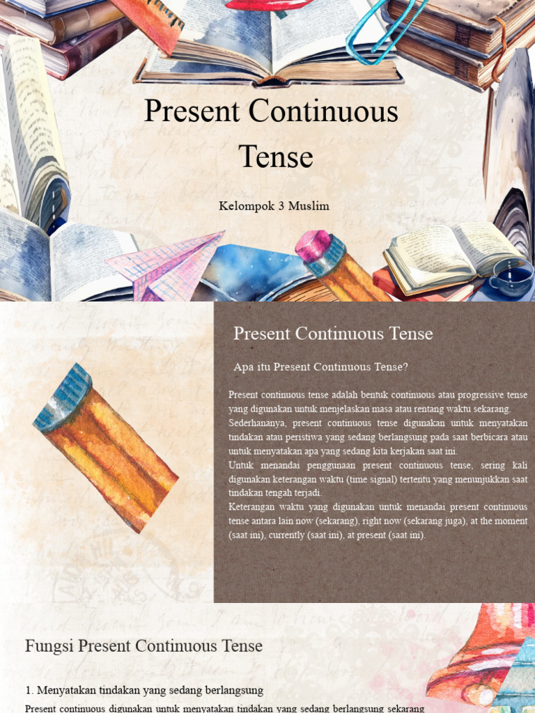 Present Continuous Tense | PDF