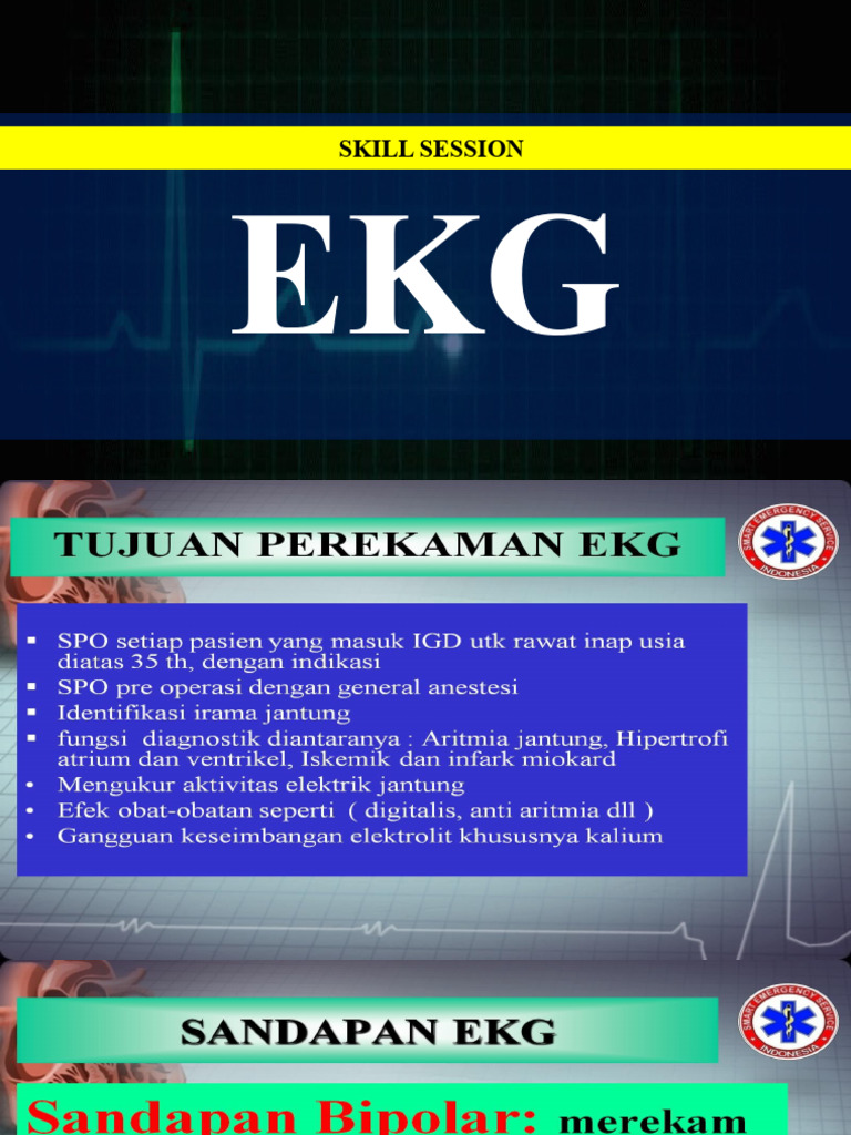Ekg Skill Station BTCLS Smart Emergency | PDF