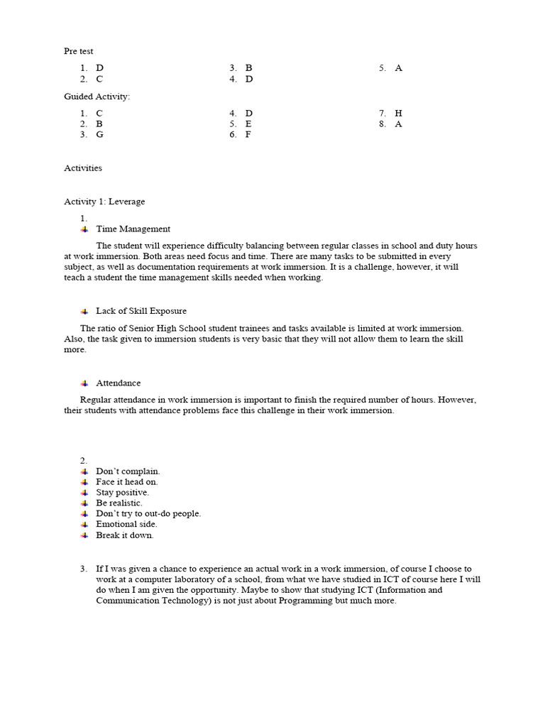 Immersion Week 1 | PDF | Educational Technology | Behavior Modification
