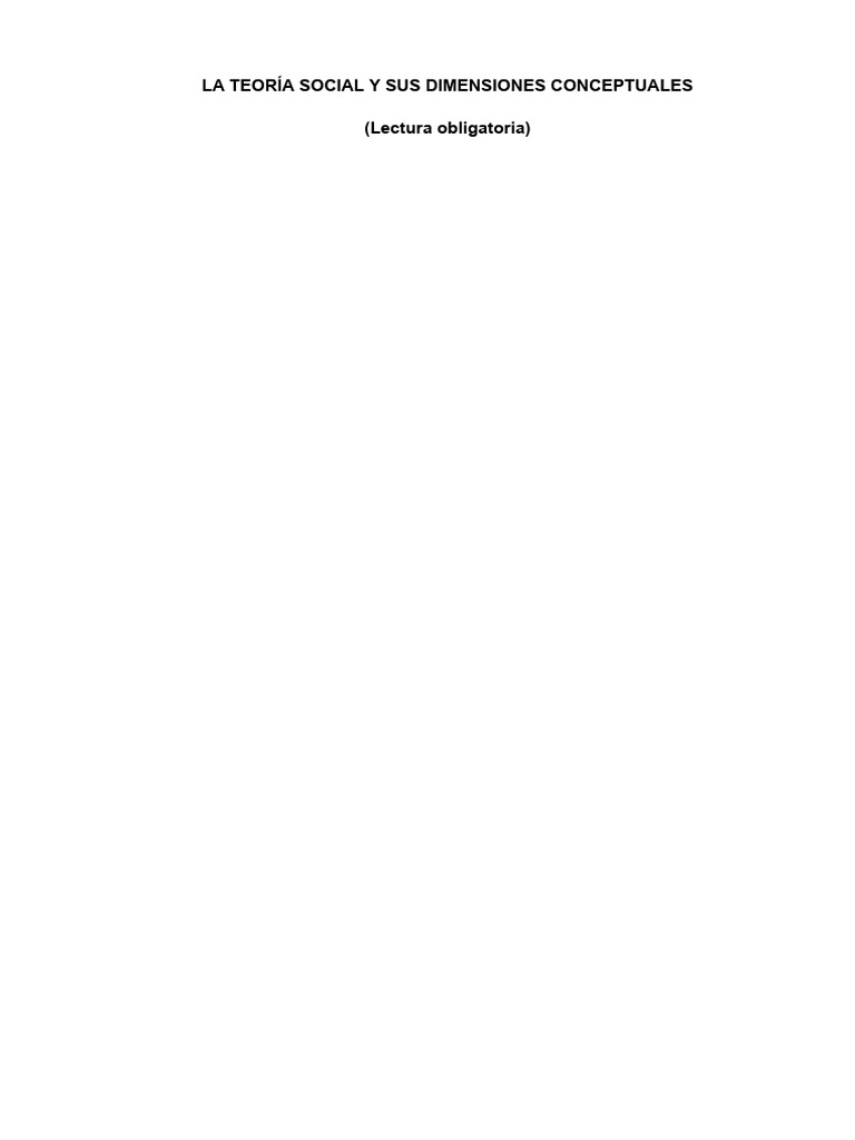 Lectura #1, Mod I. 2023-I | PDF | Teoría | Conocimiento