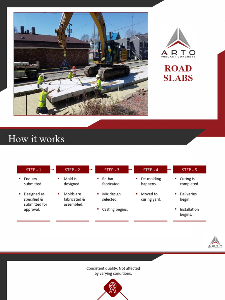 Precast Road Slabs: Efficient Installation Guide | PDF | Technology ...