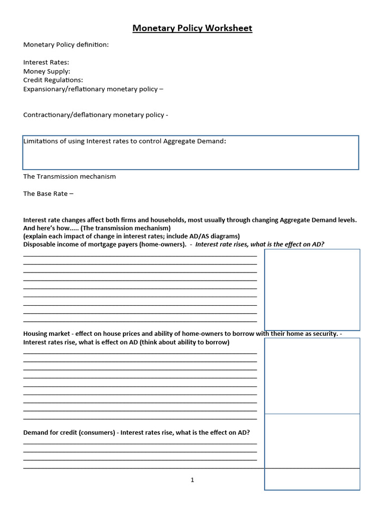 16 - Monetary Policy - CIE - 2024 | PDF | Interest Rates | Interest