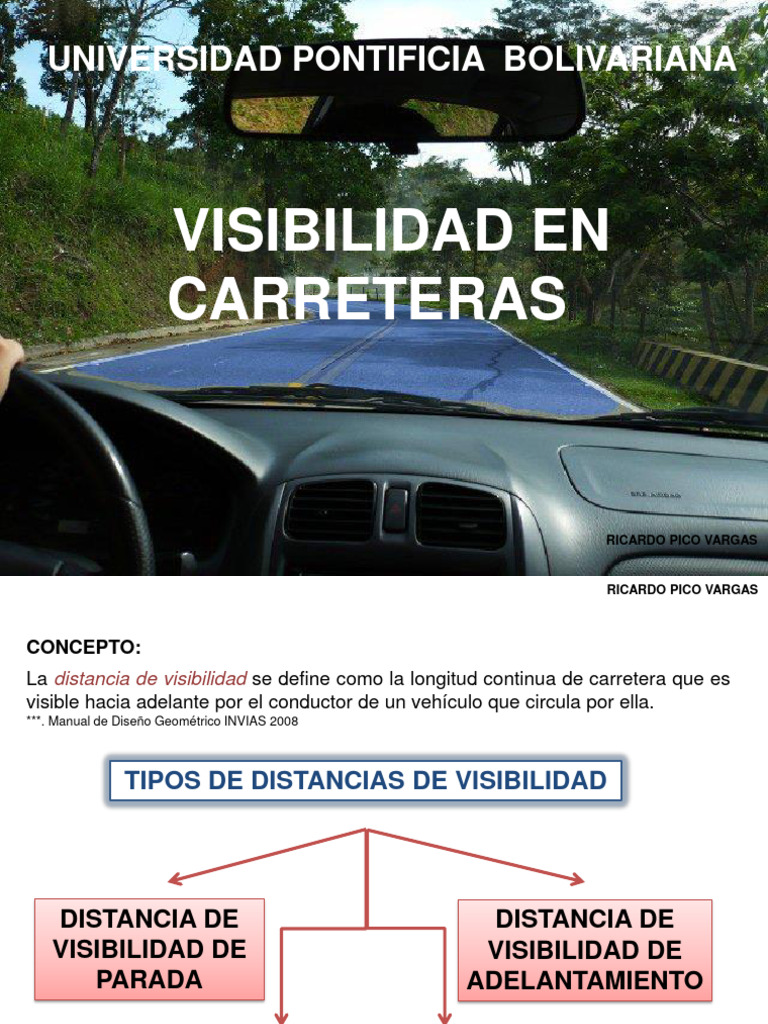 Visibilidad | PDF | Intersección (carretera) | Infraestructura de ...
