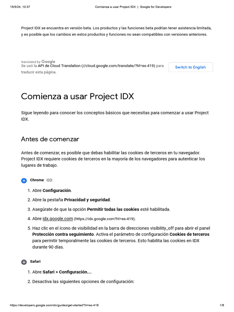 Google IDX Parte 1 | PDF | Cookie HTTP | Tecnologías de la información