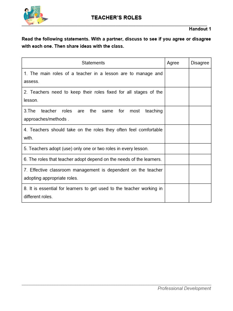 Understanding Teacher Roles in Classrooms | PDF | Teachers | Classroom