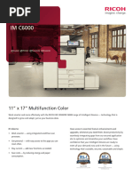 IM C3010 C3510 Spec Sheet | PDF | Paper | Office Equipment