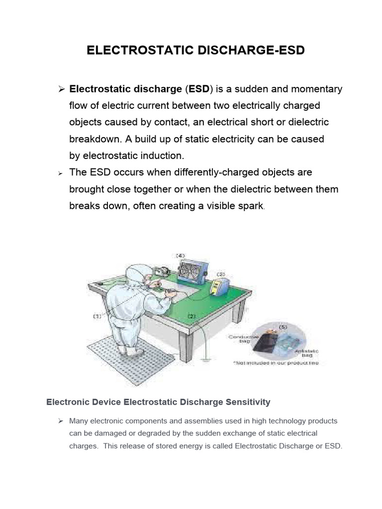 Electrostatic Discharge | PDF | Electrostatic Discharge | Building Engineering