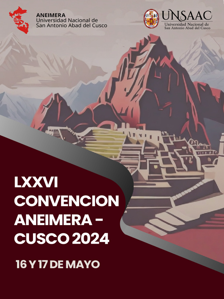 Programa Lxxvi Convencion Aneimera Cusco 2024 | PDF | Tecnología