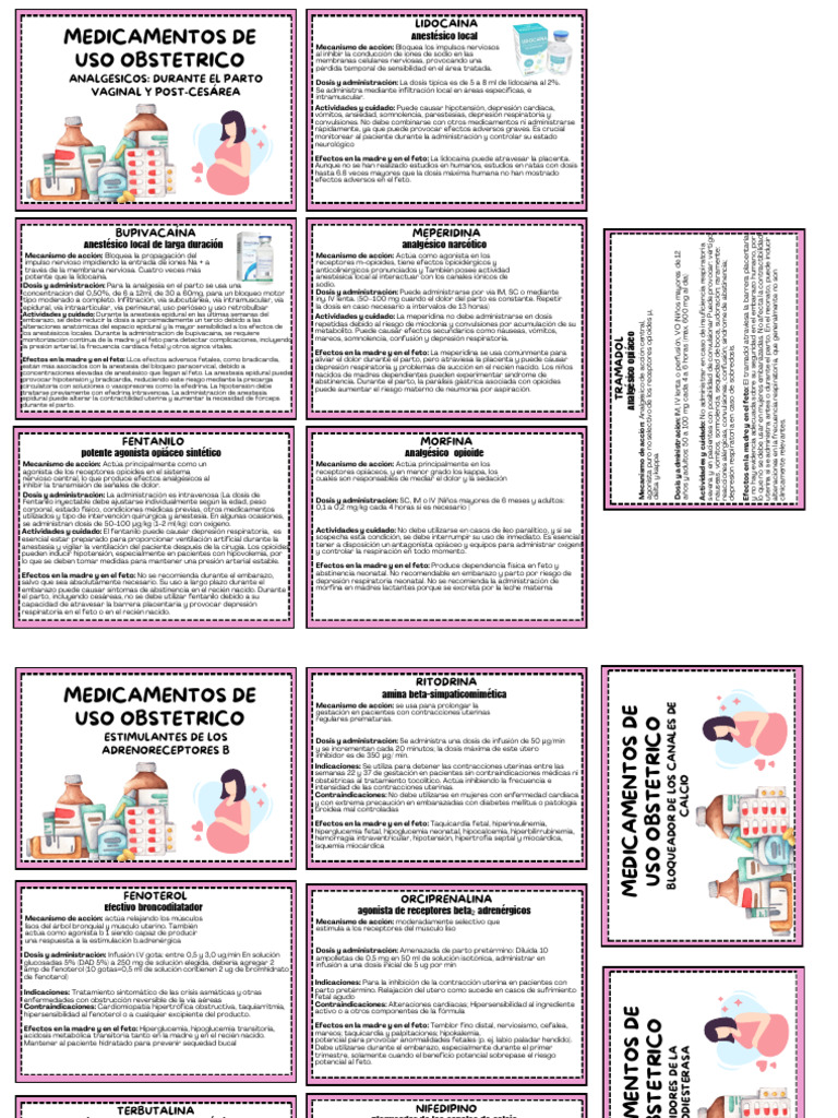 Medicamentos Obstétricos: Analgésicos y Tocolíticos | PDF | Parto ...