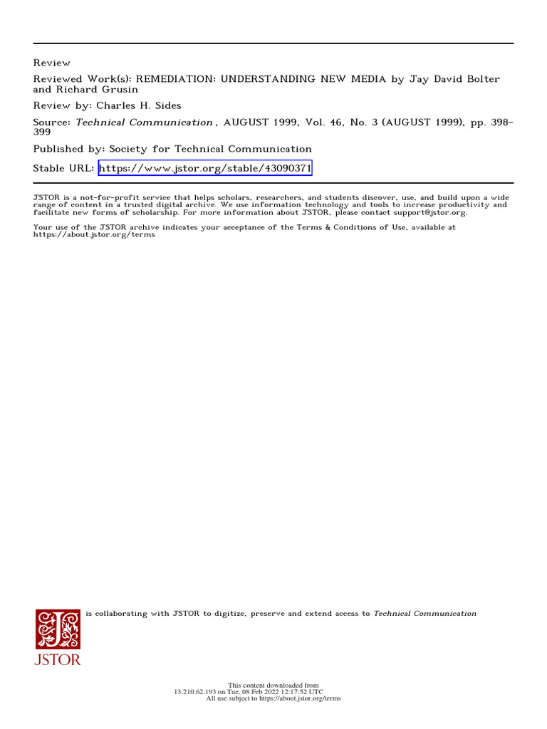 reviewUNDERSTANDING NEW MEDIA | PDF | New Media | Books