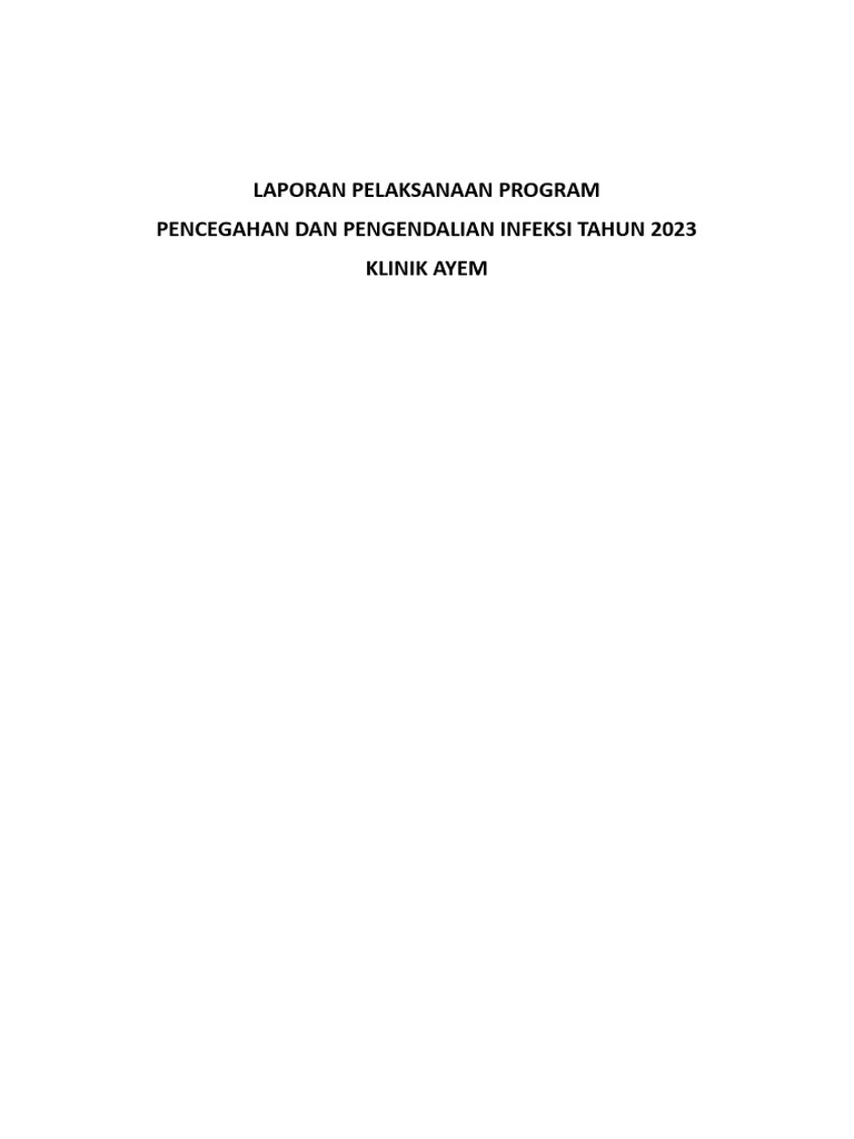 Laporan Pelaksanaan Program PPI 2023 | PDF | Sains & Matematika