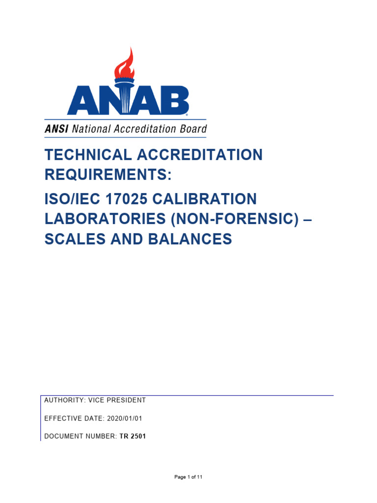 TR 2501 Cal Labs-Scales and Balances-13976-3 | PDF | Calibration ...