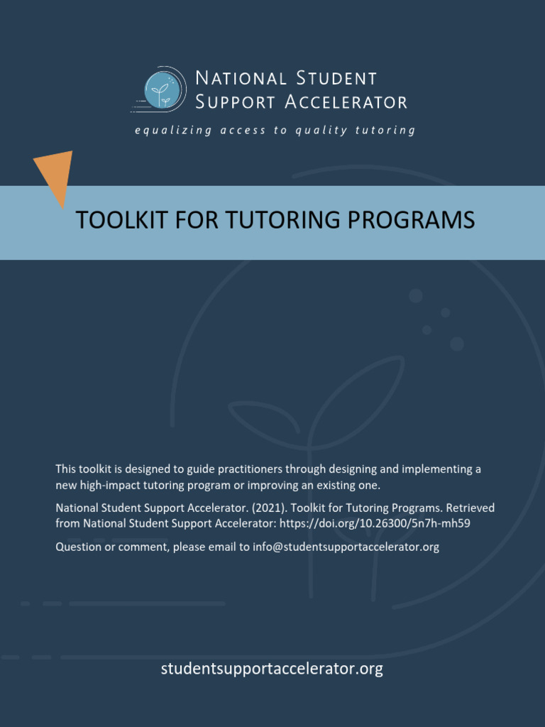 Toolkit For Tutoring Programs | PDF | Community | Logic