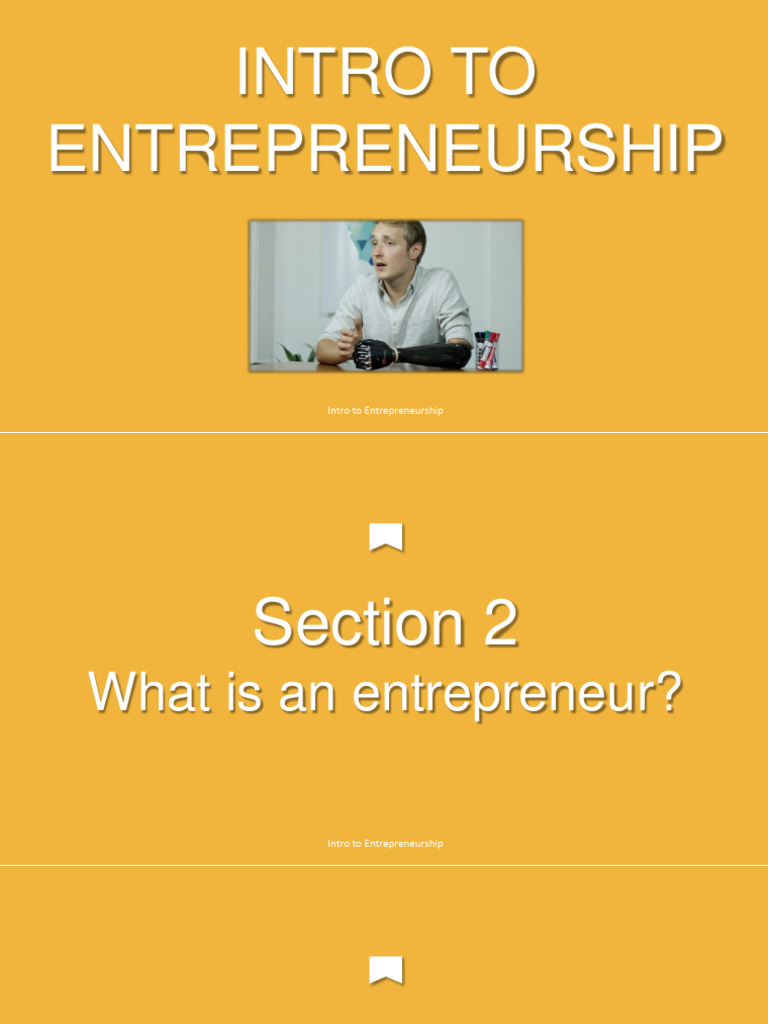 Understanding Entrepreneurship Basics | PDF | Entrepreneurship | Economics