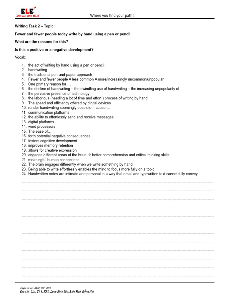 Decline of Handwriting in Modern Times | PDF | Psychological Concepts ...