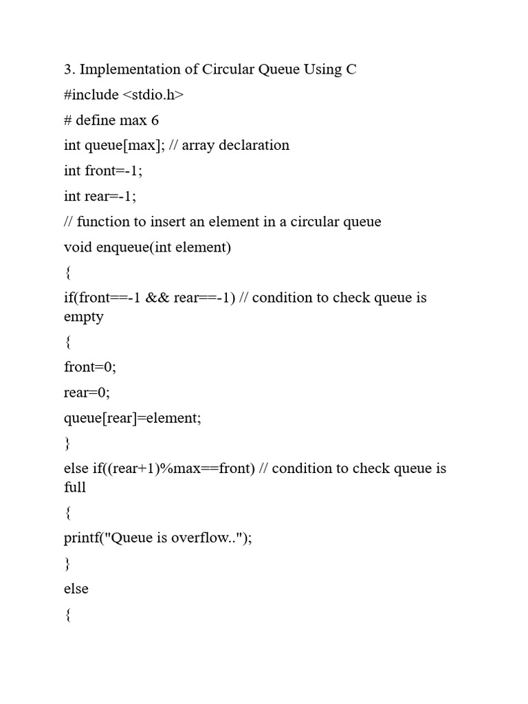 Circularqueue Merged | Download Free PDF | Queue (Abstract Data Type ... Circularqueue Merged | Download Free PDF | Queue (Abstract Data Type ...