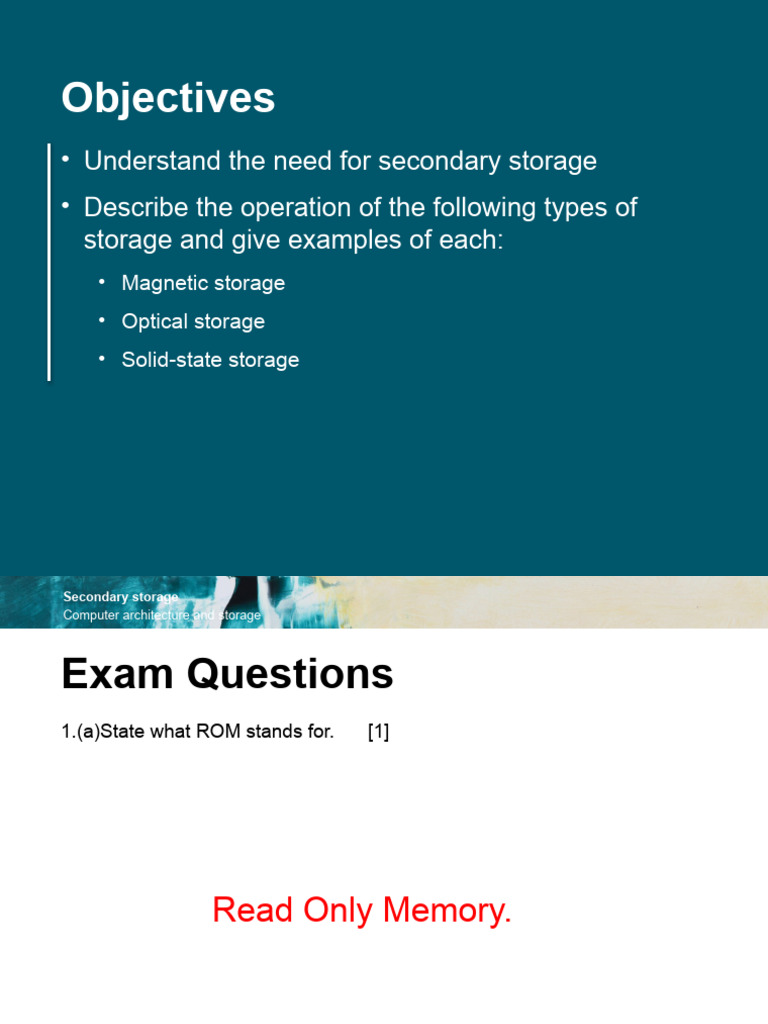 T5 Secondary Storage | PDF | Computer Data Storage | Hard Disk Drive