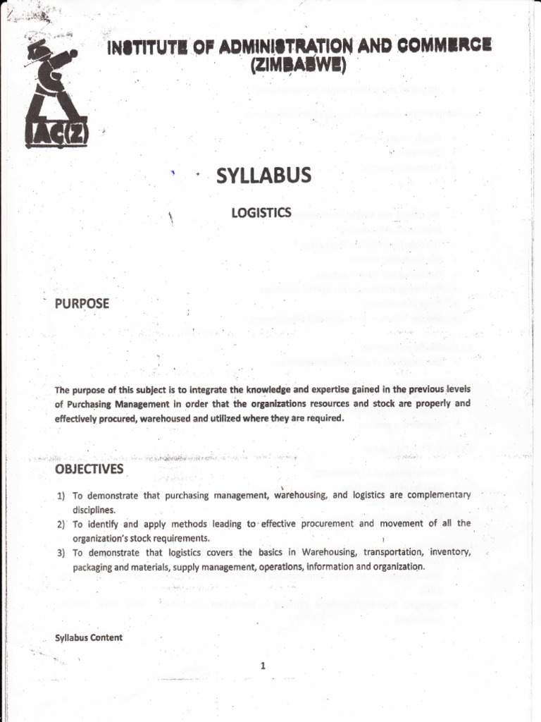 Logistics Pdf Logistics Warehouse