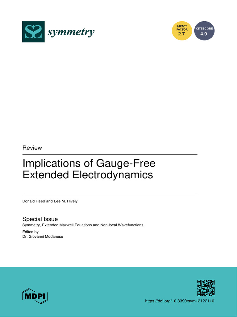 Gauge-Free Extended Electrodynamics | PDF | Inductor | Magnetic Field