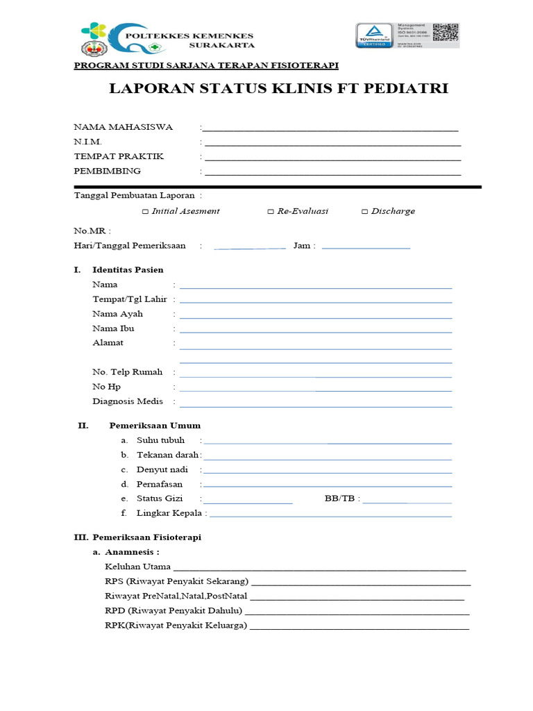 SK Kosong Pediatri | PDF