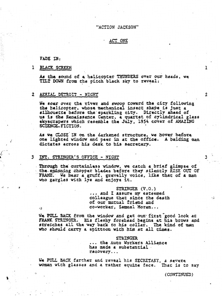 Actions Jackson 1988 | PDF