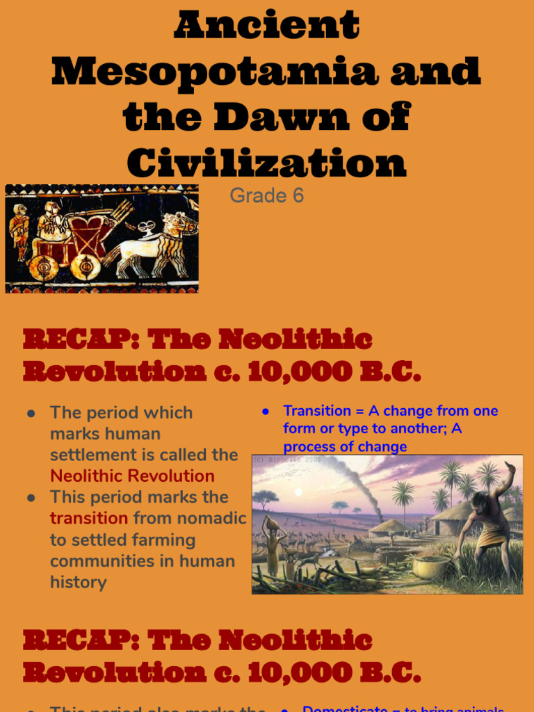 Ancient Mesopotamian Civilization Slides | PDF | Sumer | Achaemenid Empire