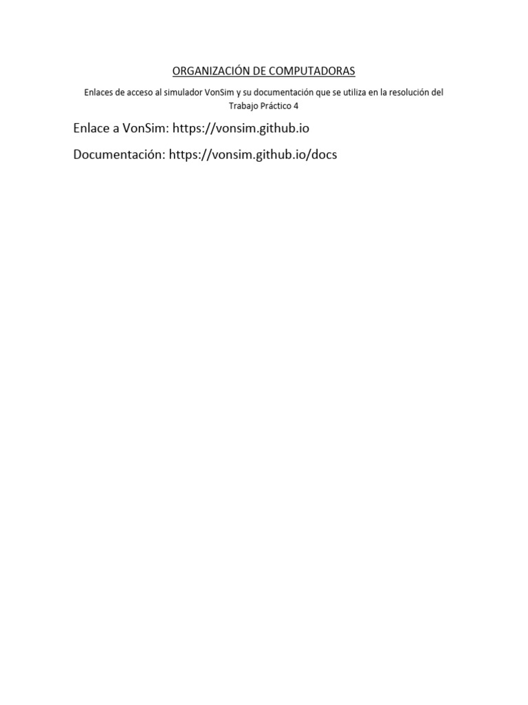 Simulador VonSim | PDF | Informática
