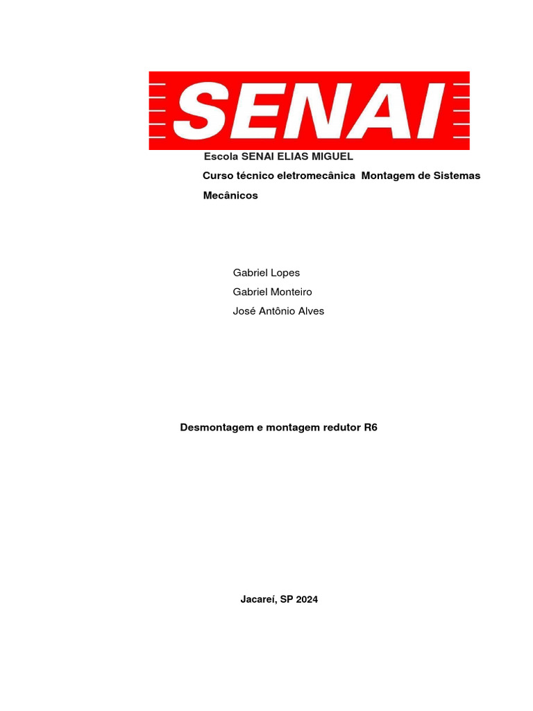 Relatorio Redutor 2 Oficial | PDF