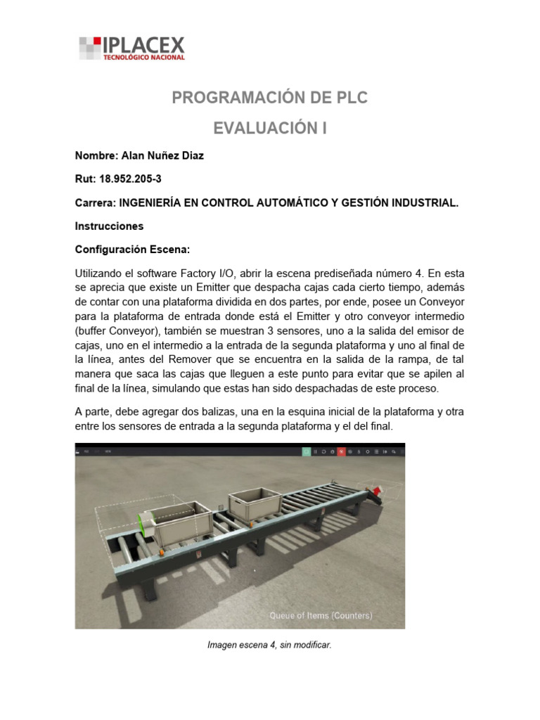 Eva_ 2a Programacion de Plc | PDF | Relé | Memoria de acceso aleatorio