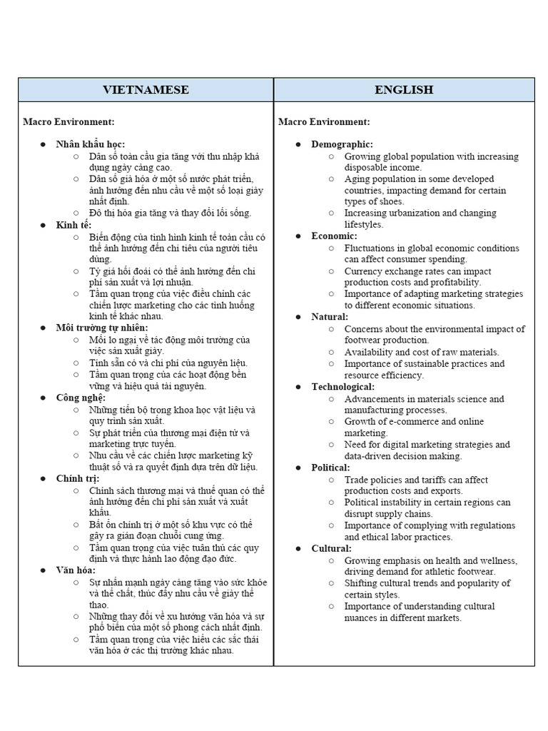 Macro Environment | PDF