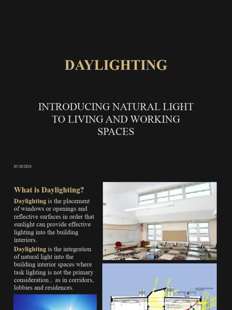 1 Daylighting | PDF | Lighting | Electromagnetic Radiation